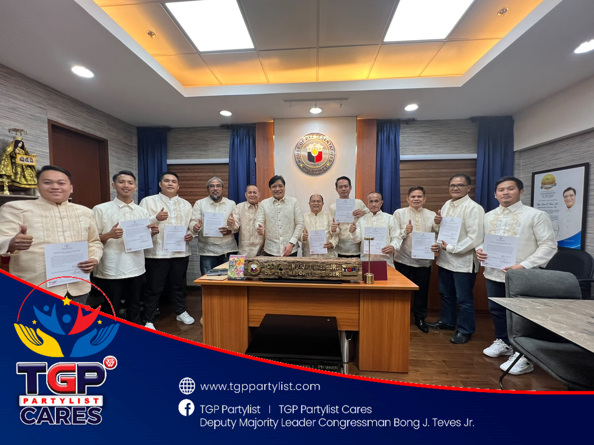 Brgy. Masapang, Victoria, Laguna Officials Take Oath at TGP Partylist Office – TGP Partylist ...